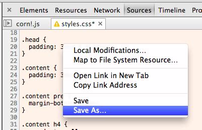 Html How To Save CSS Changes Of Styles Panel Of Chrome Developer