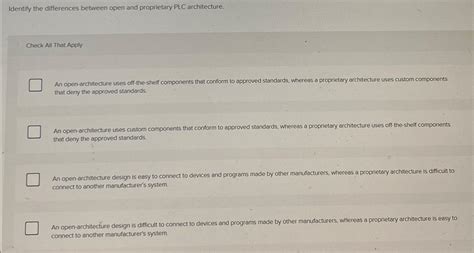 Solved Identify The Differences Between Open And Proprietary