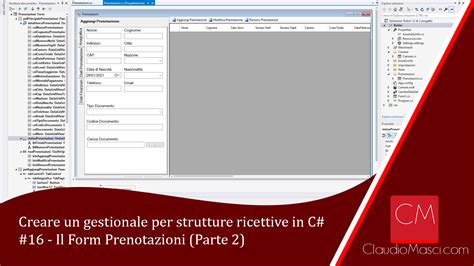 Creare Un Gestionale Per Strutture Ricettive In C 16 Il Form Prenotazioni Parte 2