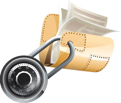 Locked Steel Folder With Documents Ring Binder File Symbol Vector Ring Binder File Symbol Png