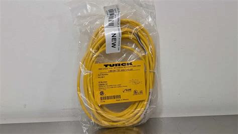 Turck Pkg 4m 5 Cordset U0058 10 5m M8 Yellow 4 Pin Female 4 Wire 26awg Neo Surplus