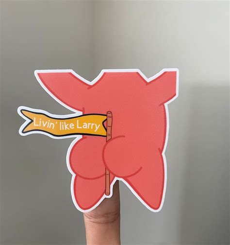Living Like Larry Sticker Etsy