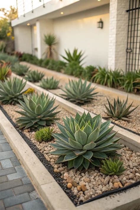Front Yard Agave Garden Ideas