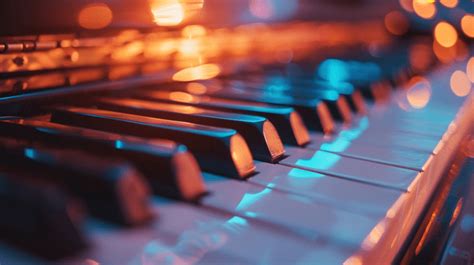 Background Of Piano Keyboard Close Up Electronic Piano Keys Background