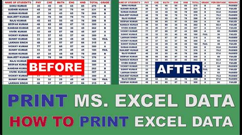 Learn Ms Excel Data Print How To Print Excel Data Border Print Excelprint Msexcel Youtube