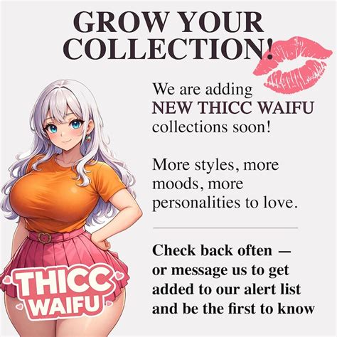 50 Thic Waifu Digital Image Pack Bbw Thicc Anime Girl Art Photos Hot