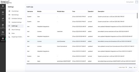 Manageengine Saas Manager Plus Settings