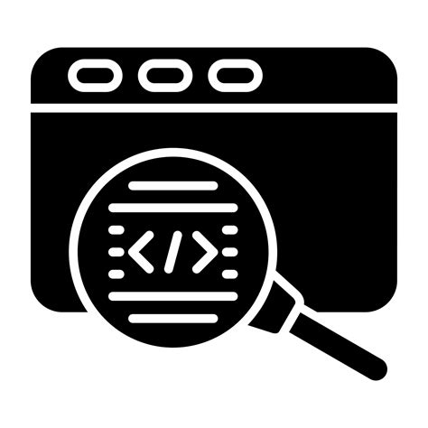 Code Review Icon Style 21190456 Vector Art At Vecteezy