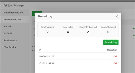 what is delete reject from aapanel free hosting control panel