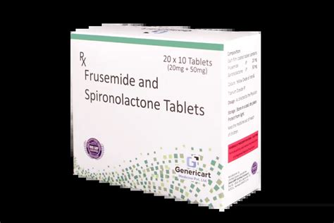 Frusemide 20 Mg Spironolactone 50 Mg 10 Tablets