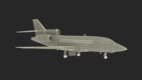3d Dassault Falcon 900 Business Jet Grey Turbosquid 2384435