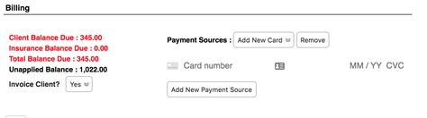 Add A Credit Card For A Client Breezynotes Ehr