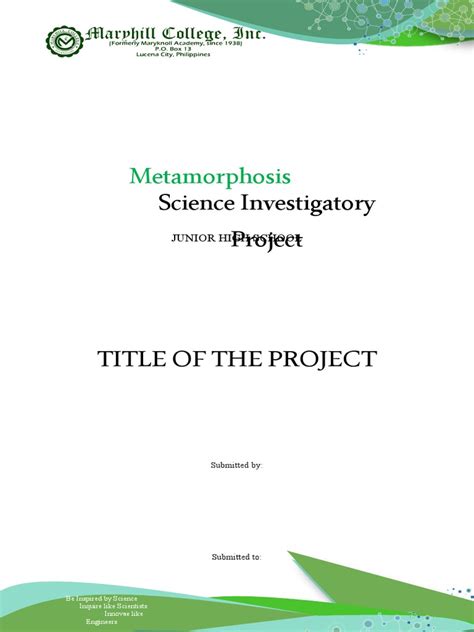 sip template pdf science scientific method