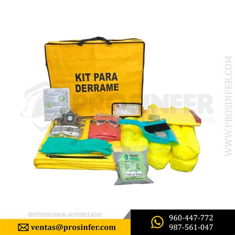 Kit Antiderrame Para Químicos De 50 Litros Al Por Mayor Prosinfer Seguridad Industrial