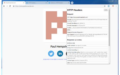 Headers Chrome Web Store