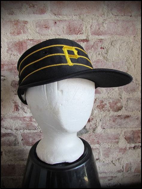Vintage 80s Mlb Pittsburgh Pirates Pillbox Hat By Rackraidersvintage