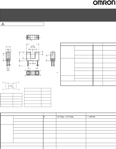 EE-SX1081 Datasheet by Omron Electronics Inc-EMC Div | Digi-Key Electronics