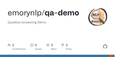 Github Emorynlpqa Demo Question Answering Demo