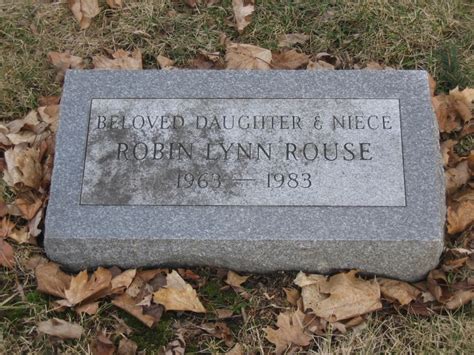 Robin Lynn Rouse 1963 1983 Find A Grave Memorial