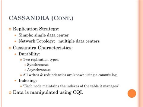 Ppt Nosql Databases Mongodb Vs Cassandra Powerpoint Presentation
