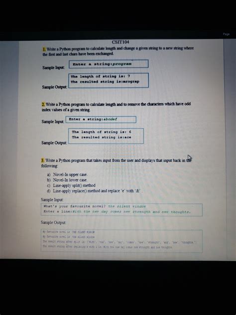 Solved Page CSIT Write A Python Program To Calculate Chegg Com