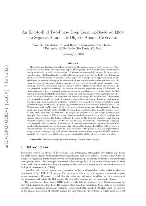 Pdf An End To End Two Phase Deep Learning Based Workflow To Segment