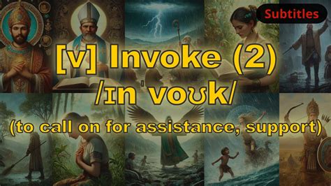 V Invoke Meaning To Call On For Assistance Support With 5 Examples Youtube