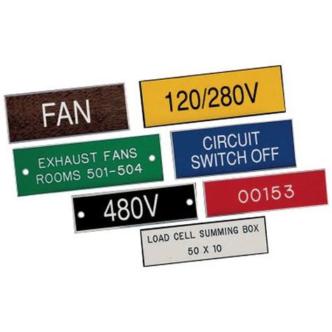 Engraved Electrical Panel Labels Phenolic Labels Breaker Box Labels
