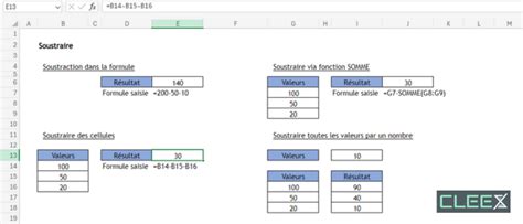 Faire Une Soustraction Formule Excel [2024]
