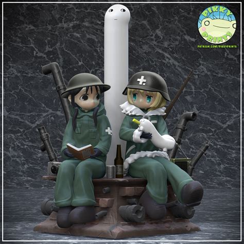 💬 Girls Last Tour Chito And Yuuri・ 3d File For ・cults