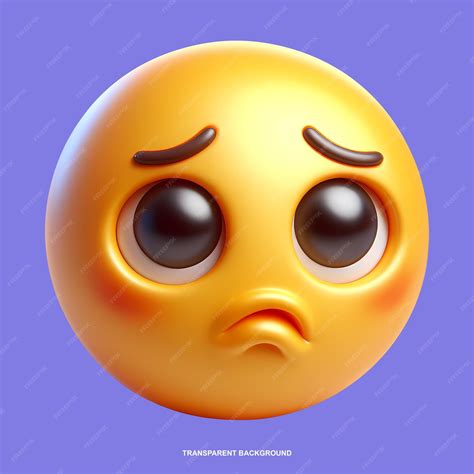 Premium Psd 3d A Cute Pouting Face Emoji