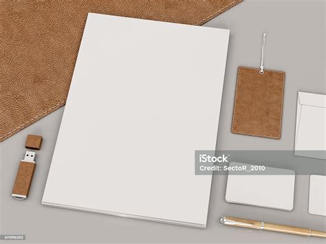 브라운 브랜딩 모형 검은색 배경에 설정된 템플릿입니다 0명에 대한 스톡 사진 및 기타 이미지 0명 3차원 형태 개체 그룹