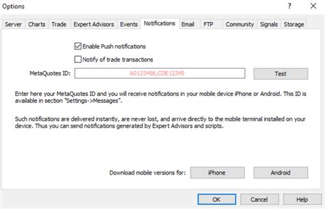 Mt5 Notifications Pineconnector