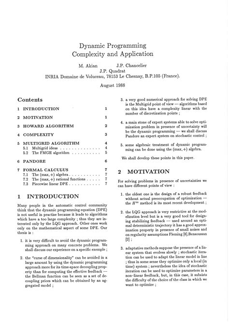pdf dynamic programming complexity and application