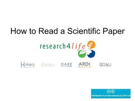 Partahowtoreadascientificpaper201812pptx