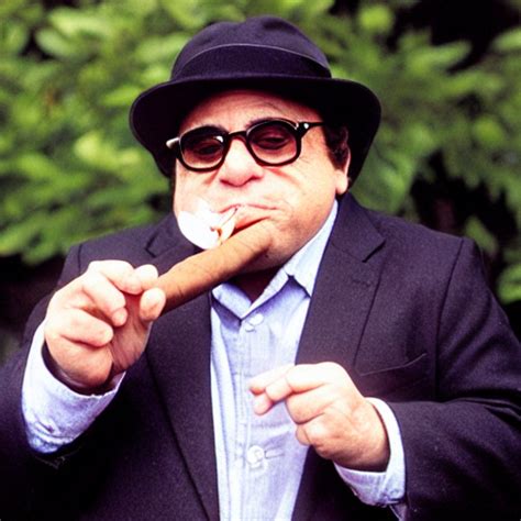 KREA AI Danny Devito Smoking A Cigar