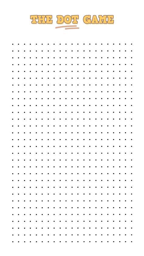 Dots Printable Game