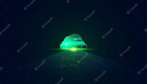 Premium Vector Abstract Cloud Technology With Big Data And Binary