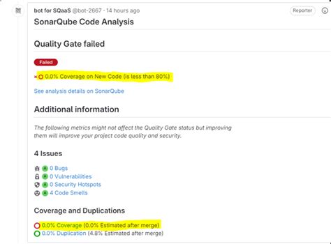 how to skip coverage test sonarqube server community build sonar