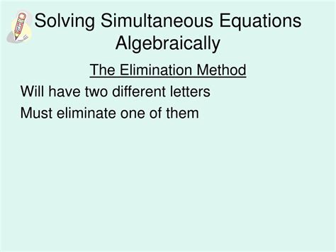 PPT Solving Simultaneous Equations PowerPoint Presentation Free Download ID 761750 PPT Solving Simultaneous Equations PowerPoint Presentation Free Download ID 761750