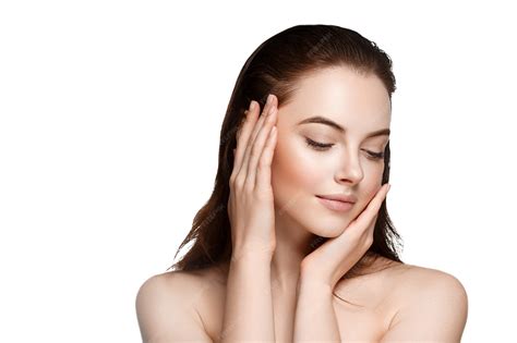 Premium Photo Beautiful Woman Face Portrait Beauty Skin Care Concept