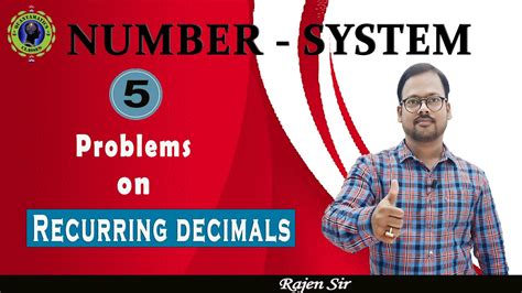 Q1 5 Number System Recurring Decimals Basics Of Quantitative Aptitude Youtube