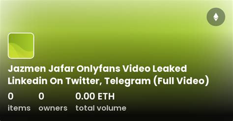 Jazmen Jafar Onlyfans Video Leaked Linkedin On Twitter Telegram Full