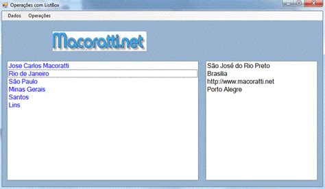 Vb Net Operações Com Listbox Copiar Colar Cortar Limpar