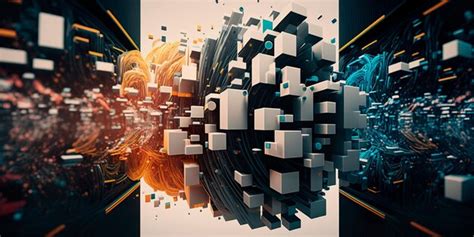 Premium Photo Abstract Image Depicting The Interaction Between Data