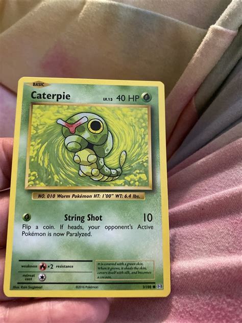 Caterpie Pokemon Card