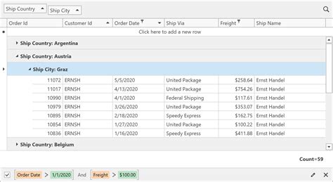 Lesson 4 Sort Group Filter Data Wpf Controls Devexpress