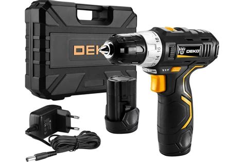 Купить аккумуляторная дрель-шуруповерт deko gcd12du3 set 4 12в li-ion ...