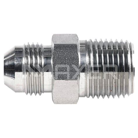 Adaptador Hidráulico Jic Npt Recto Macho Jic 12 X Macho Npt 12 Maxer
