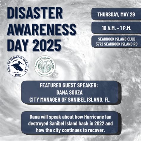 Seabrook Island And Kiawah Island To Co Host Disaster Awareness Day On